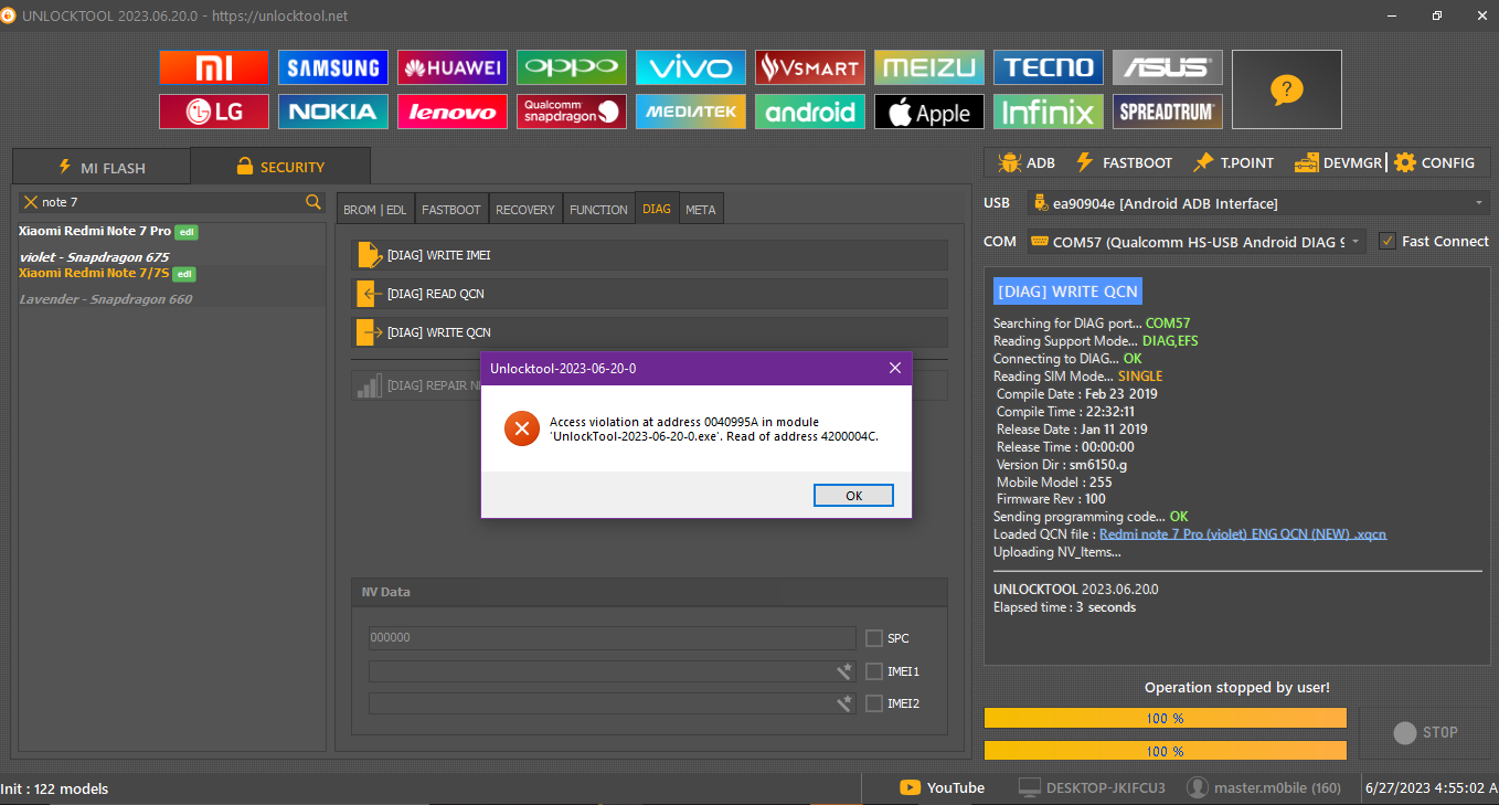 cant write qcn on note 7 pro - GSM-Forum